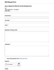R&D Request Form - Life Line Emergency Vehicles